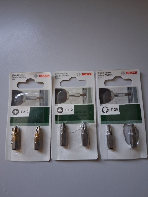 Bosch Bit Set, 3er Pack, gebraucht (Gebraucht) in Etziken für CHF 0.5 ...