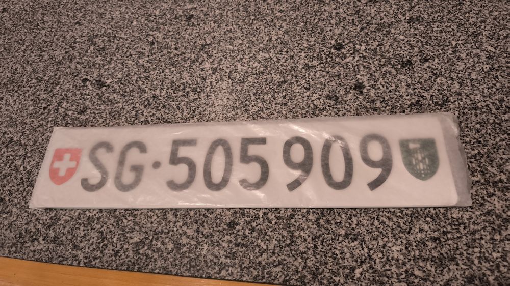 SG 505 909 Kennzeichen Nummer (Neu (gemäss Beschreibung)) in St ...