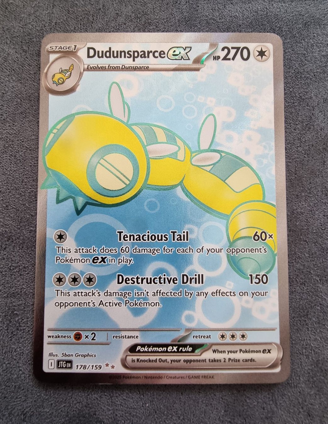 Pokémon Journey Together Dudunsparce ex 178/159 🇱🇷 (Neu (gemäss ...