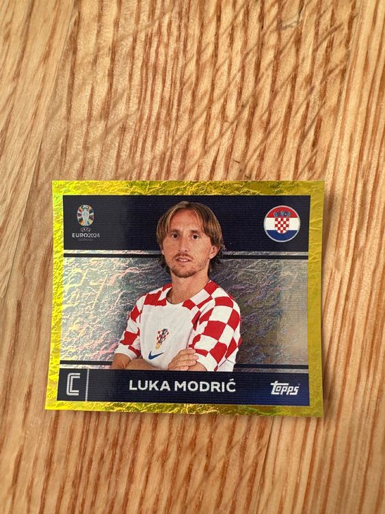 EURO 2024 TOPPS CRO 2 Luka Modric gold (Neu (gemäss Beschreibung)) in ...