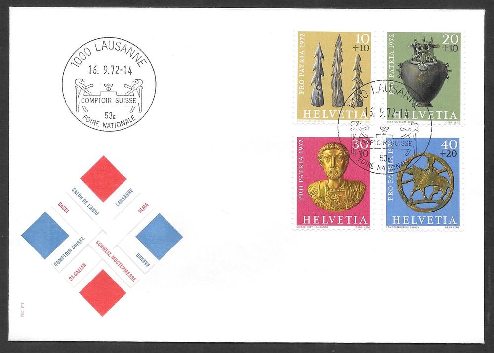 Sonderbrief S. 797 53. Comptoir Suisse Lausanne 9.9.1972 (Neu (gemäss Beschreibung)) in Olten ...