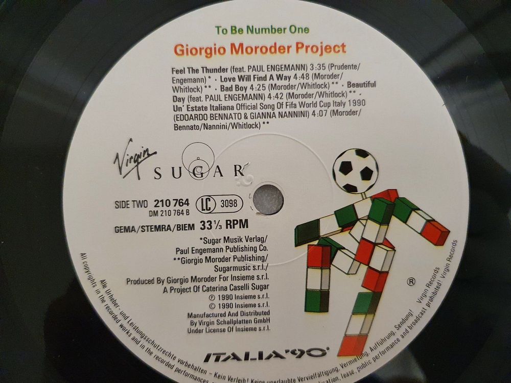 Giorgio Moroder Project – To Be Number One (Summer 1990) (Gebraucht) in ...