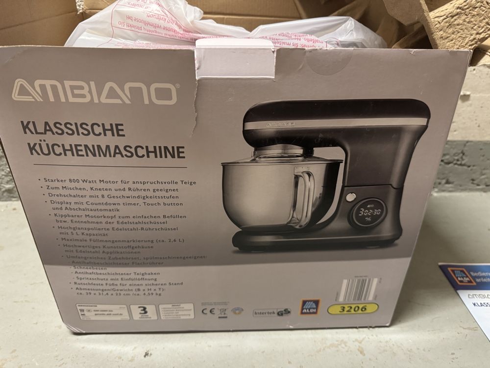 Ambiano Kuchenmaschine 800 Watt Test