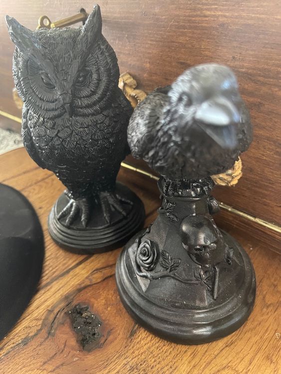 Kerzenhalter: Rabe und Eule | Kaufen auf Ricardo