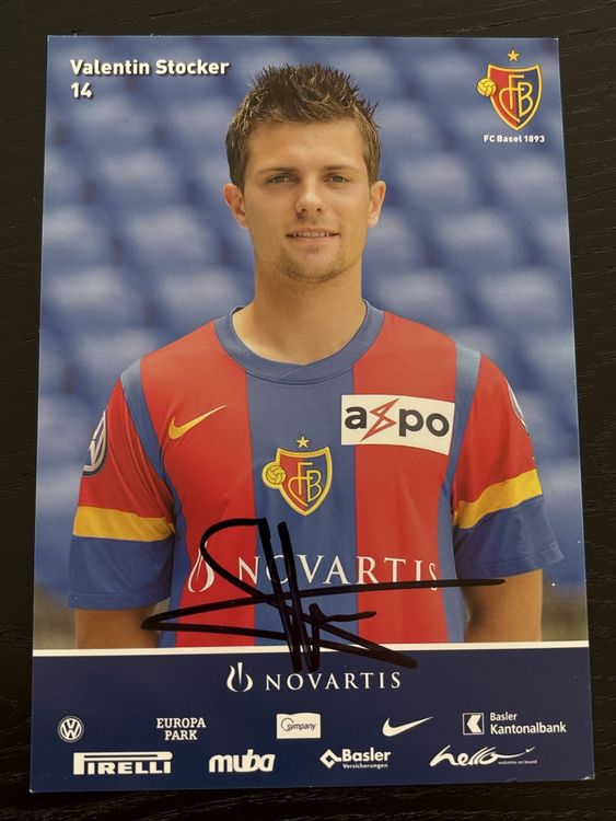 Signierte Karte Valentin Stocker FCB 2011/12 | Kaufen auf Ricardo