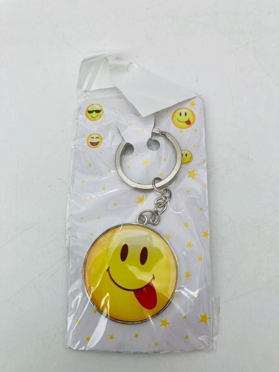 Schlüsselanhänger Emoji Smile Zunge raus | Kaufen auf Ricardo