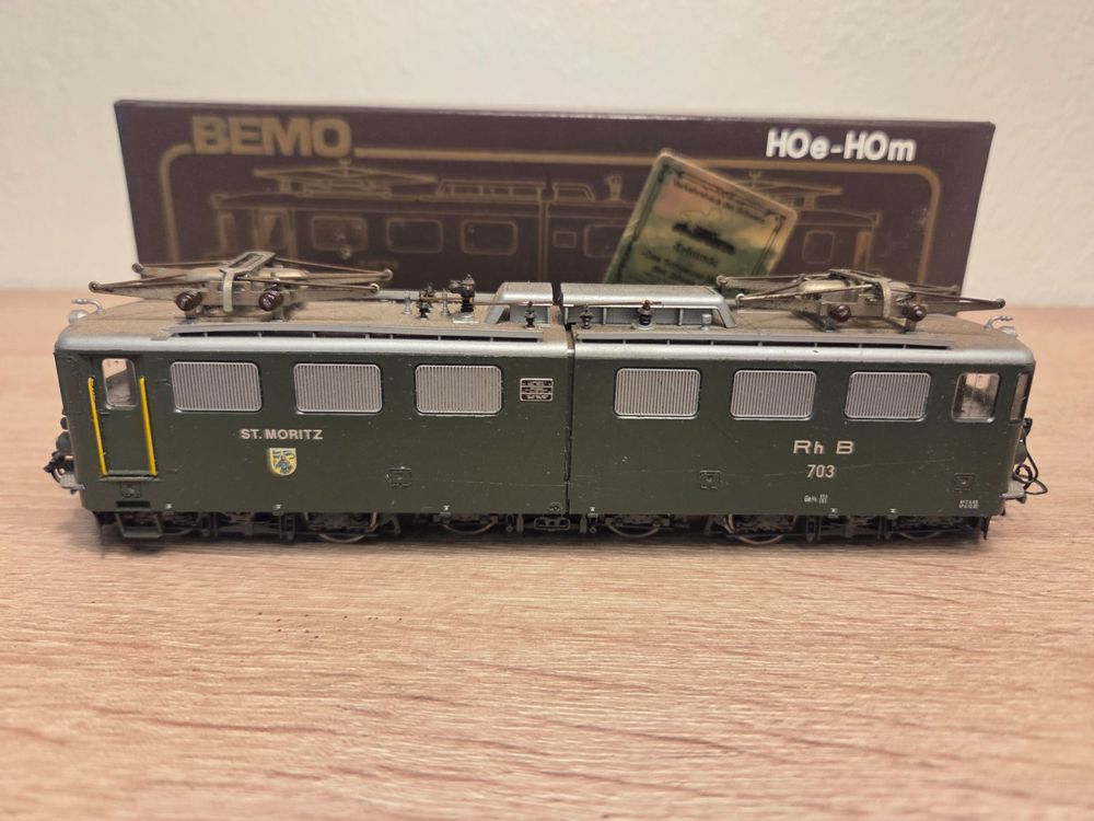 Bemo 1254/3 E-Lok St.Moritz RhB H0m (D'occasion) à St-Aubin-Sauges pour ...
