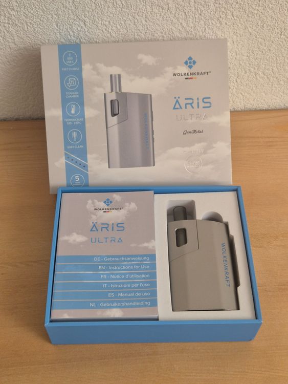 Wolkenkraft Äris Ultra Vaporizer Vape komplett mit Garantie (Gebraucht ...
