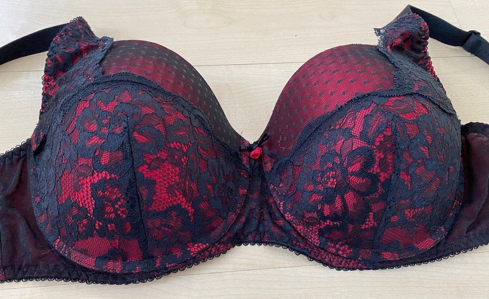 BH schwarz / rot 95D soutien-gorge reggiseno bra (Nr. 172) (Gebraucht ...