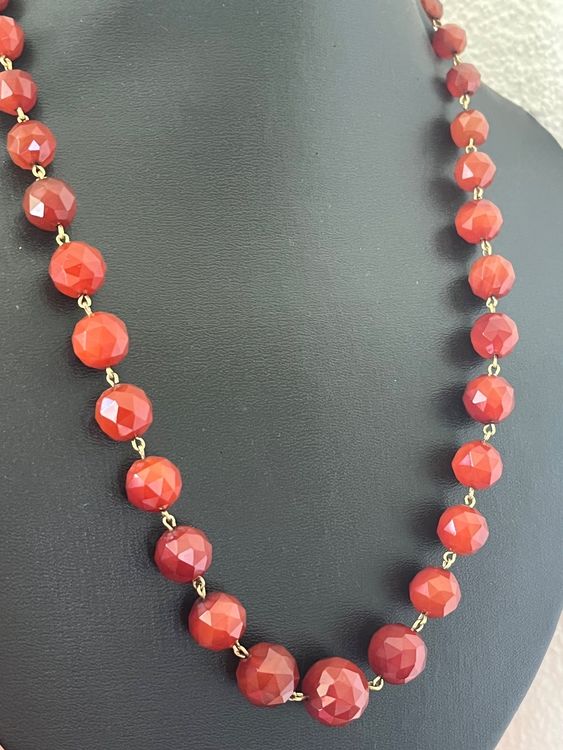 Rare Art Deco collier de cristal Brun Bohème des année 50 (D'occasion ...