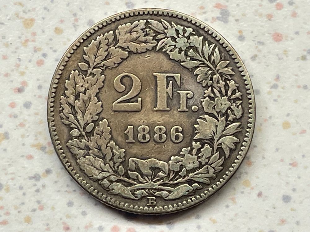 1886 2 Franken Top-Jahrgang!!! rar ! Silber ! | Kaufen auf Ricardo