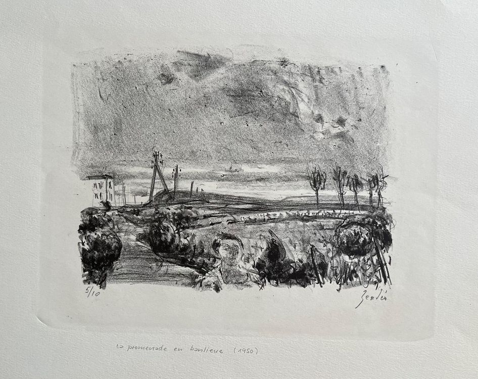 Rudolf ZENDER, Lithographie Handsigniert | Kaufen auf Ricardo