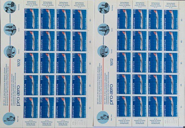 Pro Aero 1972 Swissair Jumbo 2 Bogen** (Neu (gemäss Beschreibung)) in Zürich für CHF 55.55 – mit ...