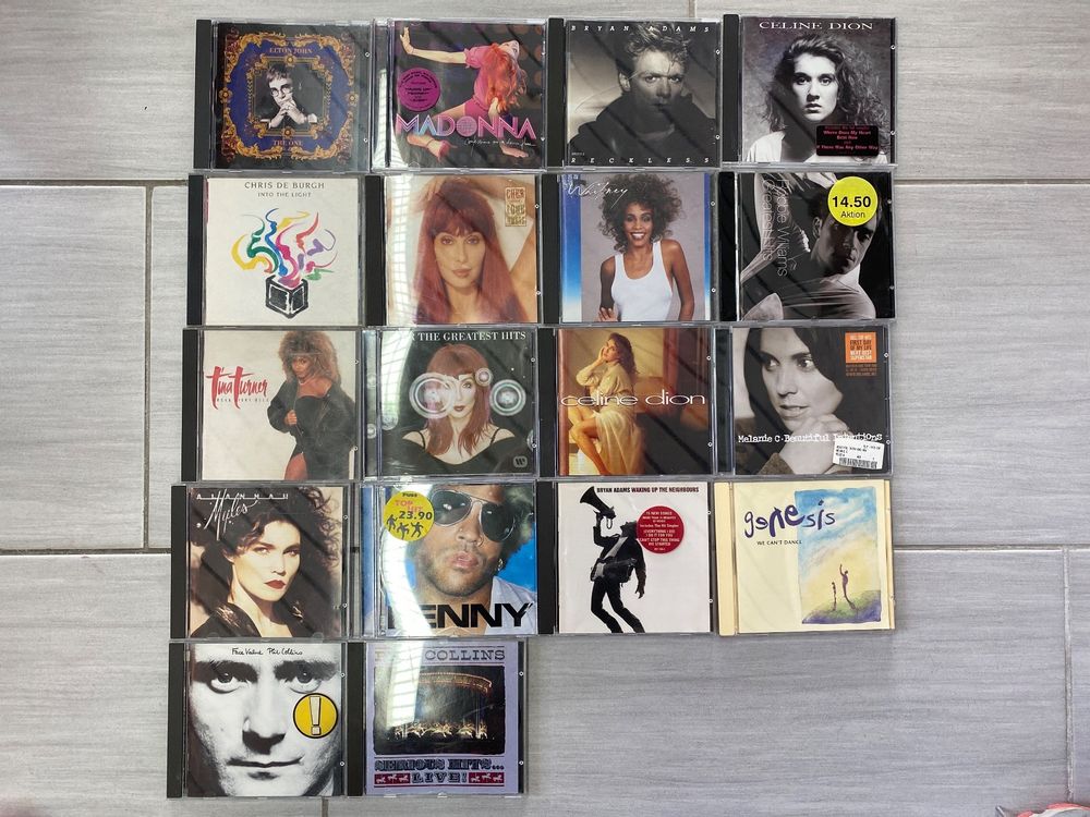CD-Sammlung, Elton John,Madonna,Bryan Adams,Celine Dion etc. (Gebraucht ...
