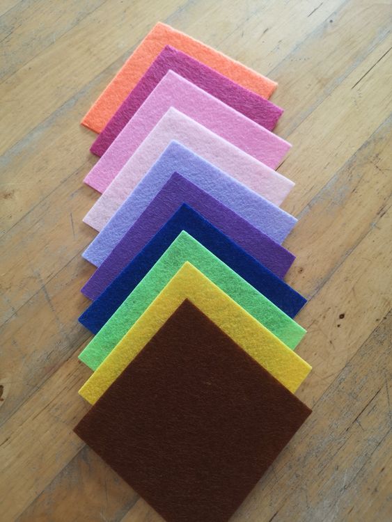 10 stk Filz 10x10 cm top Farben Set 16 | Kaufen auf Ricardo