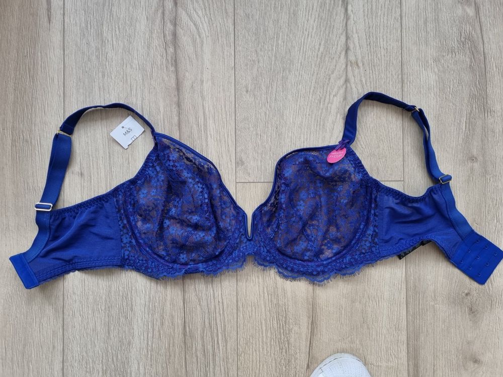 NEU Marks & Spencer M&S BH 75H Blau Spitze (Neu und originalverpackt ...