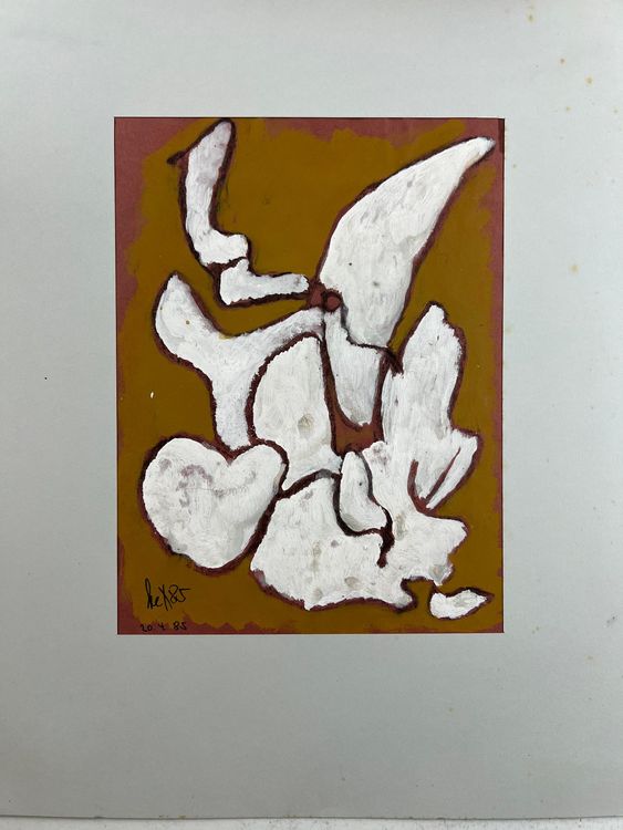 Alfons J. Keller (1924 -2003) Abstrakte Mischtechnik Gemälde (Gebraucht) in Neuhausen am ...