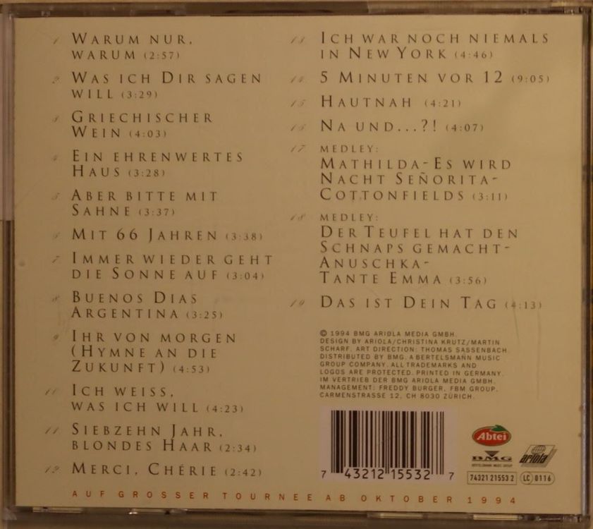 Udo Jürgens – Seine Grossen Erfolge - (Gebraucht) in Luzern für CHF 1 – mit Lieferung auf ...