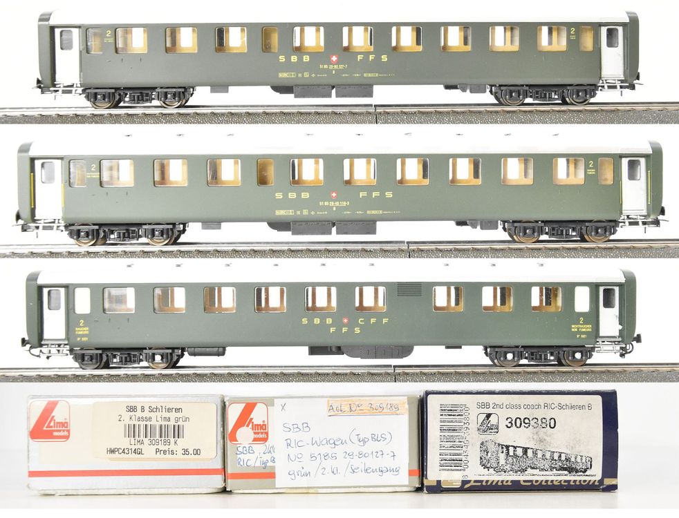 3x Lima Personenwagen der SBB H0 GS ohne OVP (Gebraucht) in St. Gallen für CHF 22 – mit ...