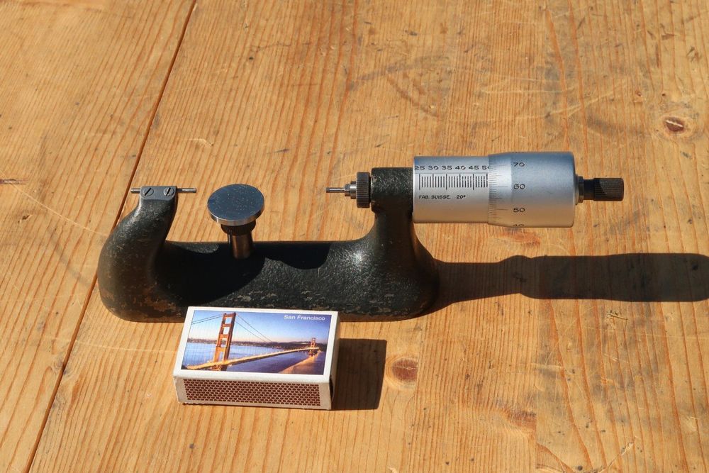 Mikrometer Nr 50605,Tavannes Maschines für Uhrmacher 25-50mm | Kaufen auf Ricardo