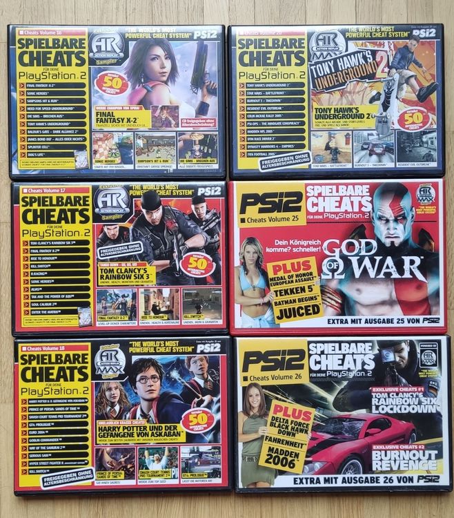 6 CDs "Spielbare Cheats" für Playstation 2 (PSi2) (Gebraucht) in für ...