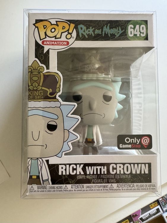 Funko Pop Rick and Morty Rick with Crown (Neu und originalverpackt) in ...