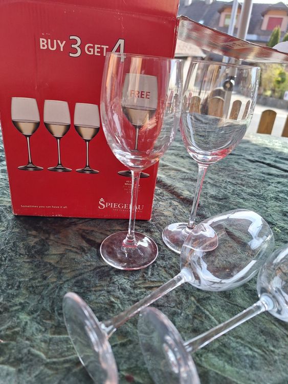 4ER SET SPIEGELAU WEINGLAS (Gebraucht) in Huttwil für CHF 9 – mit Lieferung auf Ricardo kaufen