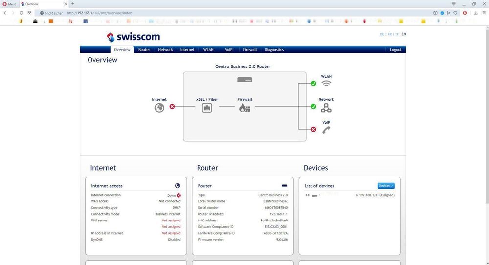 Swisscom Centro Business 2.0 Router | Kaufen auf Ricardo