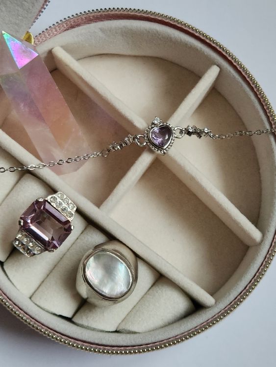 Princess Schmuck Set, Ringe, Armband, Edelstein, teil Silber (Gebraucht ...