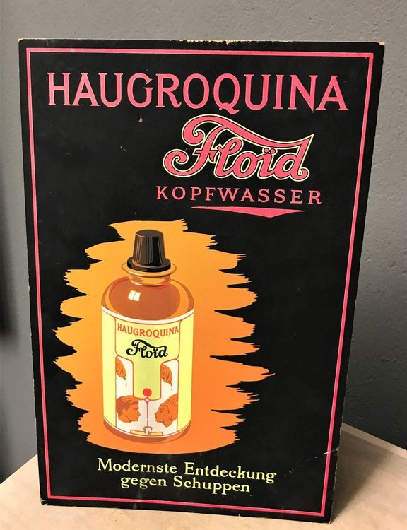 Alte Werbung Werbeaufsteller Karton alt FLOID HAUGROQUINA | Kaufen auf ...