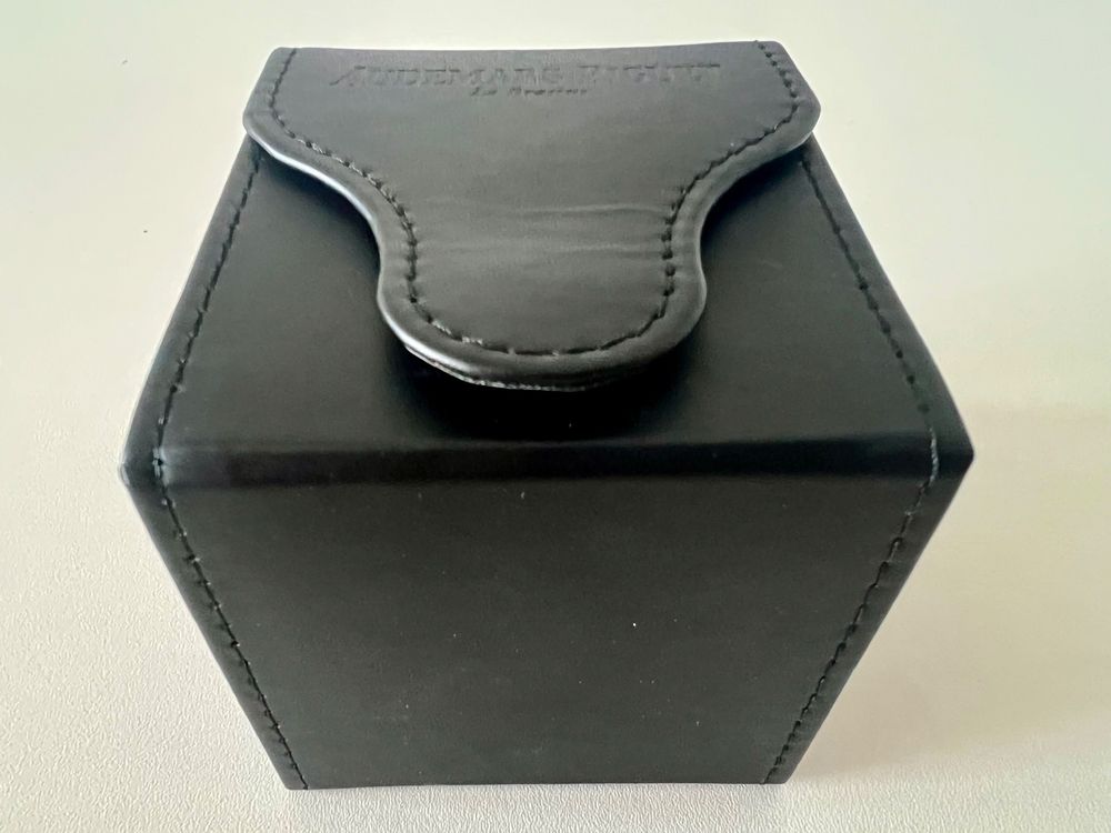 AUDEMARS PIGUET black leather service box (travel box) (Neu (gemäss ...
