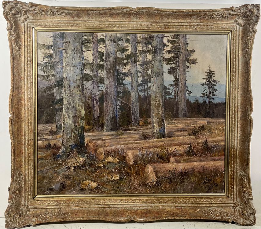 Johannes Köhler (1896-1976) Wald Szene Gemälde | Kaufen auf Ricardo