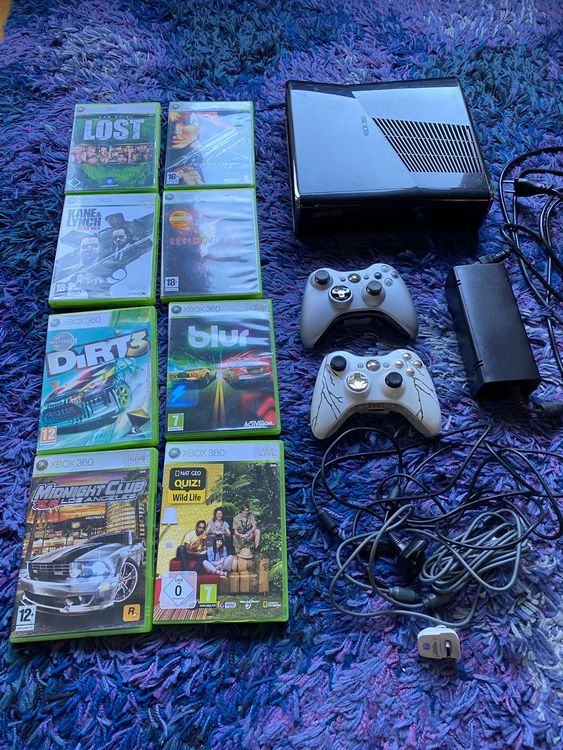 Xbox 360 Slim 250 GB avec 8 jeux et deux manettes (Gebraucht) in Nyon ...