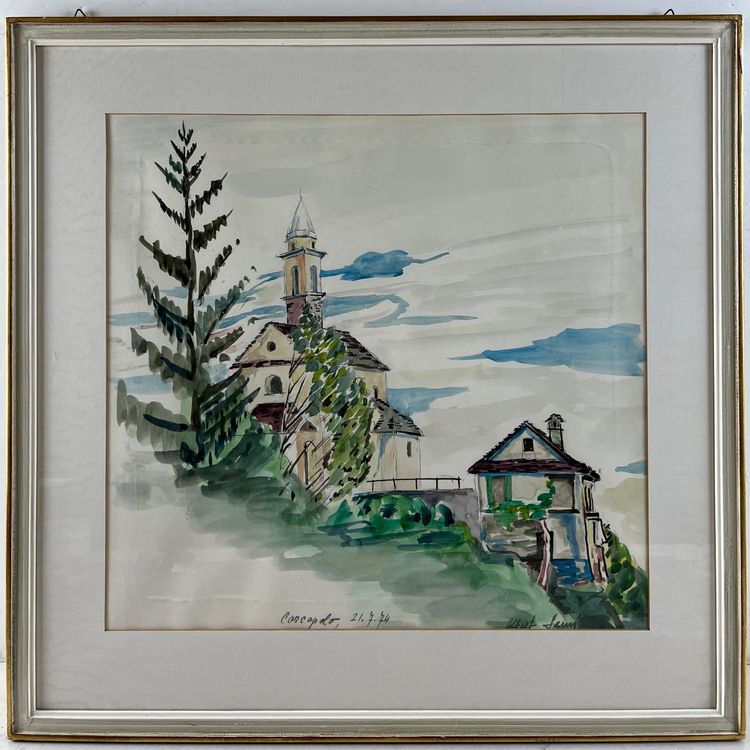 Landschaft Aquarell Signiert Albert Senn (Gebraucht) in Neuhausen am Rheinfall für CHF 1 – mit ...