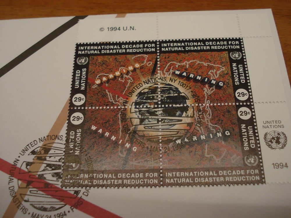3 FDC Katastrophenvorbeugung UNO, GVE, VIE, NYC, Z-Druck | Kaufen auf ...