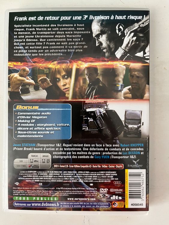 Le Transporteur 3 DVD 📀 - Jason Statham (Neuf (Voir description)) à ...