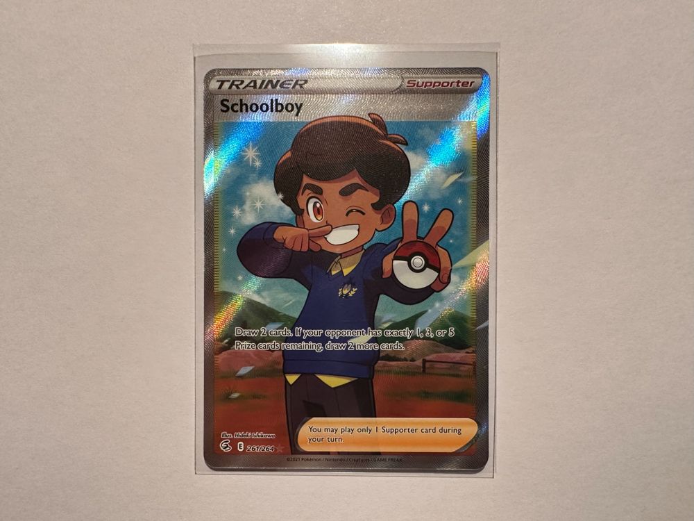 Trainer Schoolboy Fullart Fusion Strike EN (Gebraucht) in Hagendorn für ...