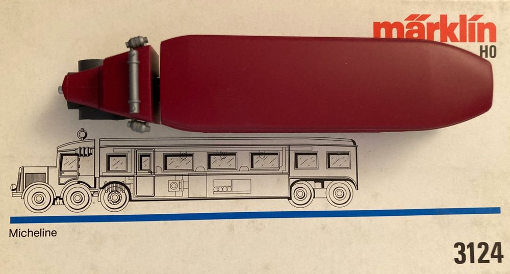 Märklin 3124 - MICHELINE Schienenbus-Vitrinenmodell-H0-AC (Gebraucht ...