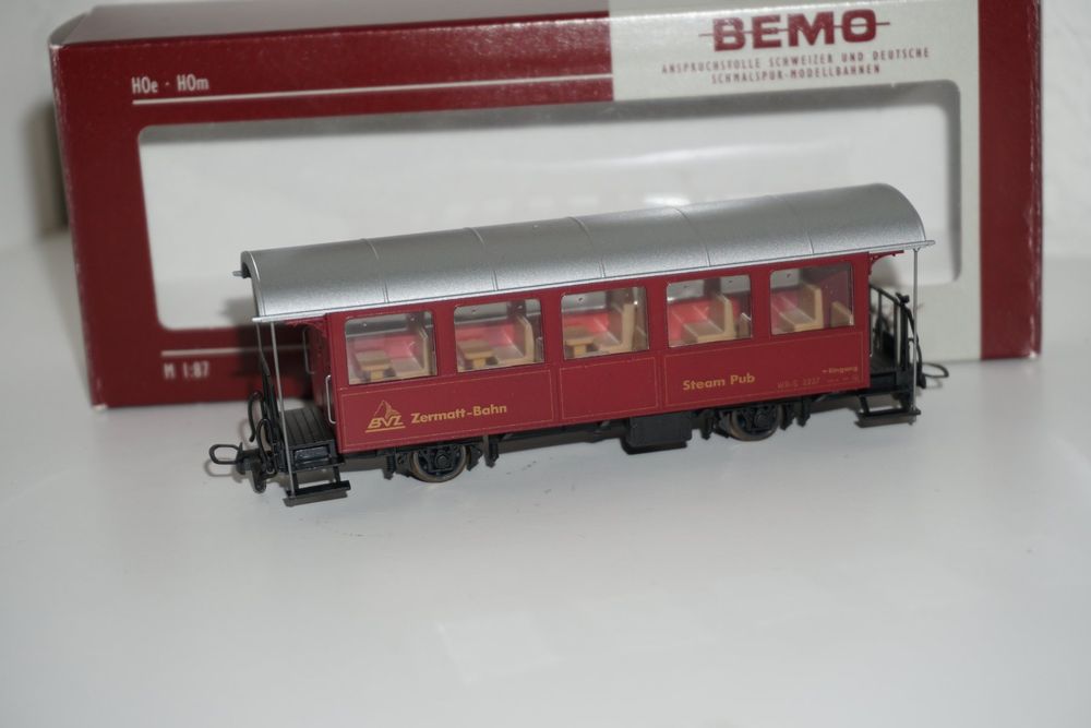BEMO 3239 527 - BVZ WR-S 2227 Steam Pub Zweiachser H0m (Gebraucht) in ...