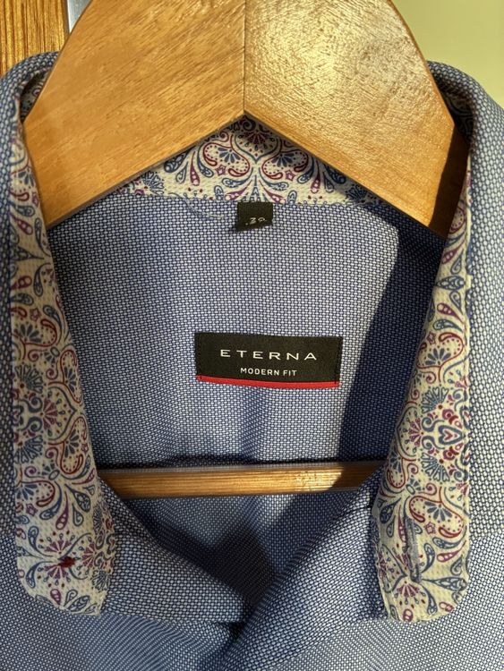 Eterna Modern Fit Shirt, Size 39, Light Blue, non iron (Gebraucht) in ...