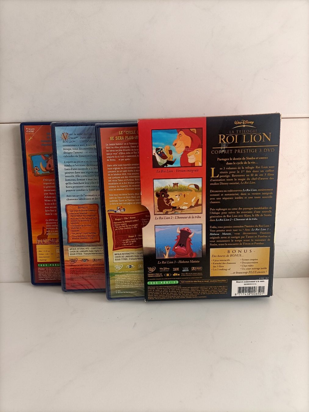 5 DVD Le Roi Lion 1/2/3 / Walt DIsney (fr/uk) (D'occasion) à crans ...