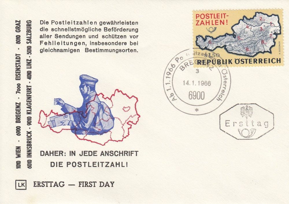 Einführung der Postleitzahlen Austria | Kaufen auf Ricardo