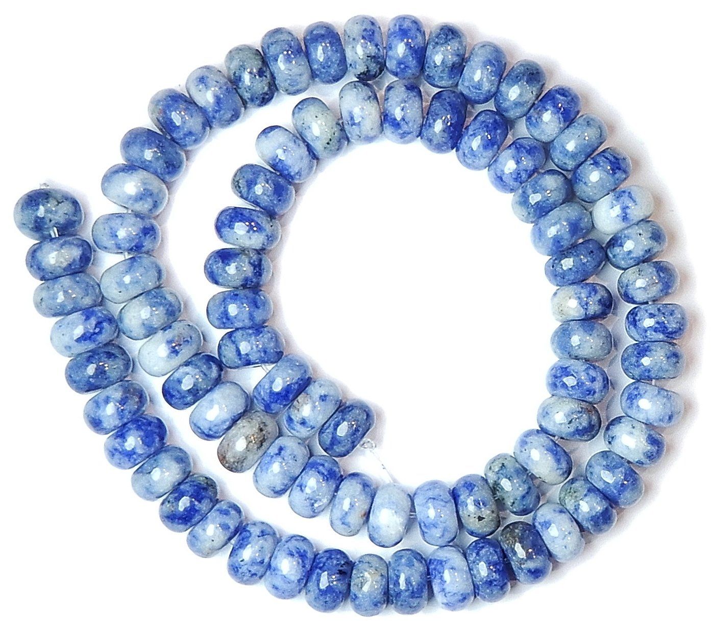 1 Strang natürliche schöne Sodalit Rondellen Perlen 8 x 5 mm (Neu ...