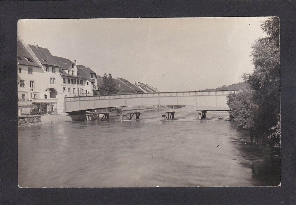 neue Brücke MELLINGEN 1928, antike Fotokarte (Gebraucht) in Wikon für CHF 8 – mit Lieferung auf ...
