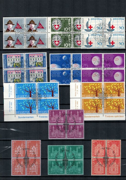 4er Block Los mit Ersttagsstempel ab 1.- (Gebraucht) in St-Légier für CHF 12 – mit Lieferung auf ...