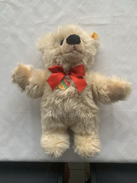 Neuer Steiff Bobby Cosy Friends Teddybär mit roter Schleife! (Neu ...