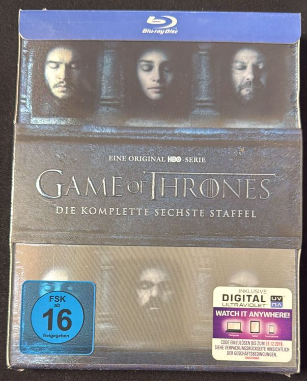 GAME OF THRONES DIE KOMPLETTE SECHSTE STAFFEL BLU-RAY (Neu und originalverpackt) in Zürich für ...