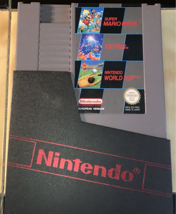 Nintendo NES Game 3 Spiele / Tetris , Mario , World Cup (Gebraucht) in ...