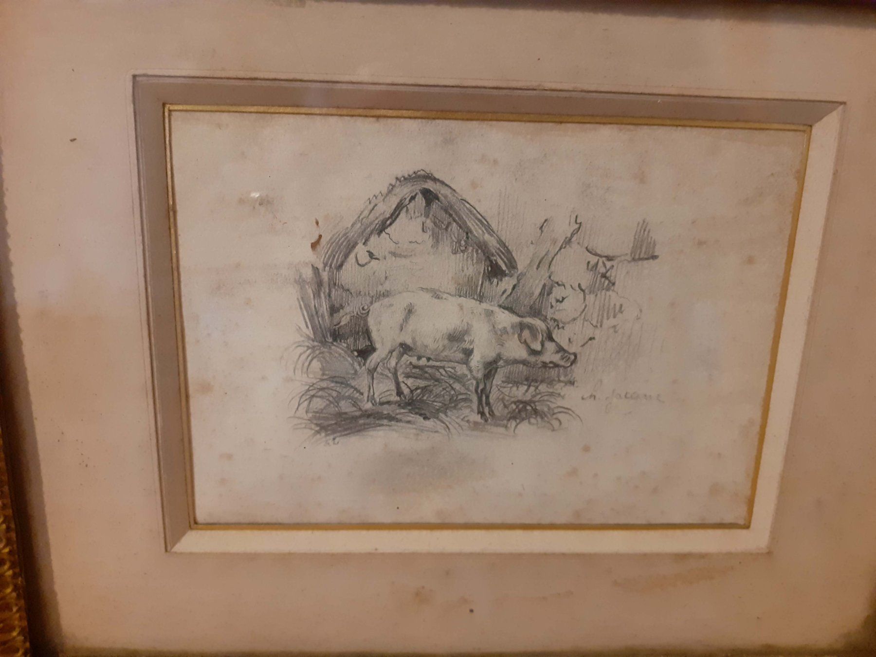 Zeichnung, Charles Emile Jacques (19. Jh) (Gebraucht) in Adliswil für ...