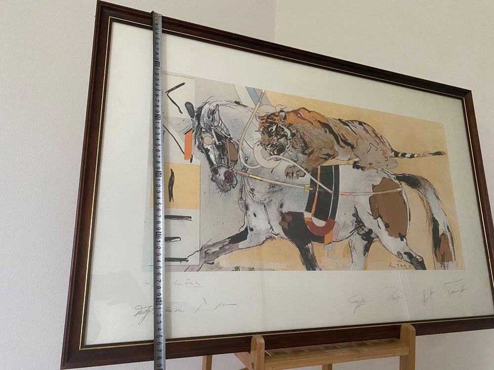 Hans Falk- Tiger Farblithografie ORIGINAL | Kaufen auf Ricardo